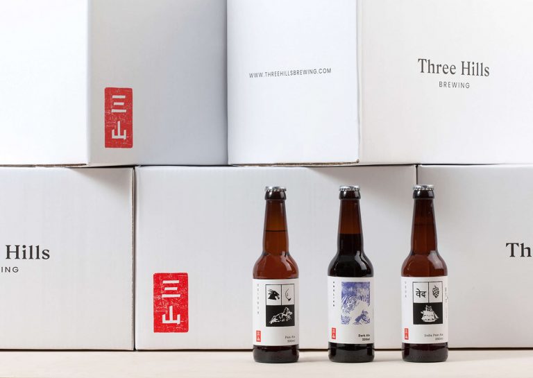 Three Hills Brewing logo and identity | Identity Designed