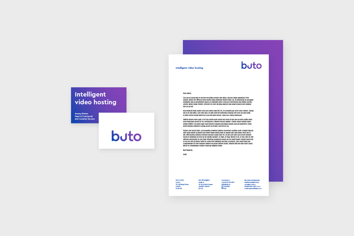 Buto logo and identity, designed by Two of Us | Identity Designed