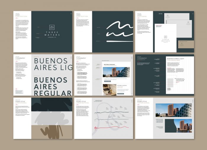 Three Waters, logo and identity by Lantern, London | Identity Designed