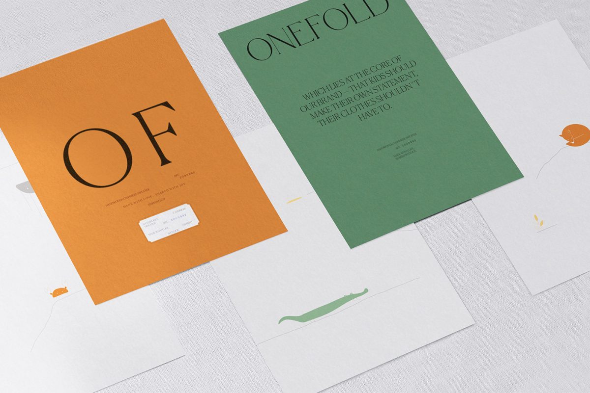 Onefold logo and identity, by Futura | Identity Designed
