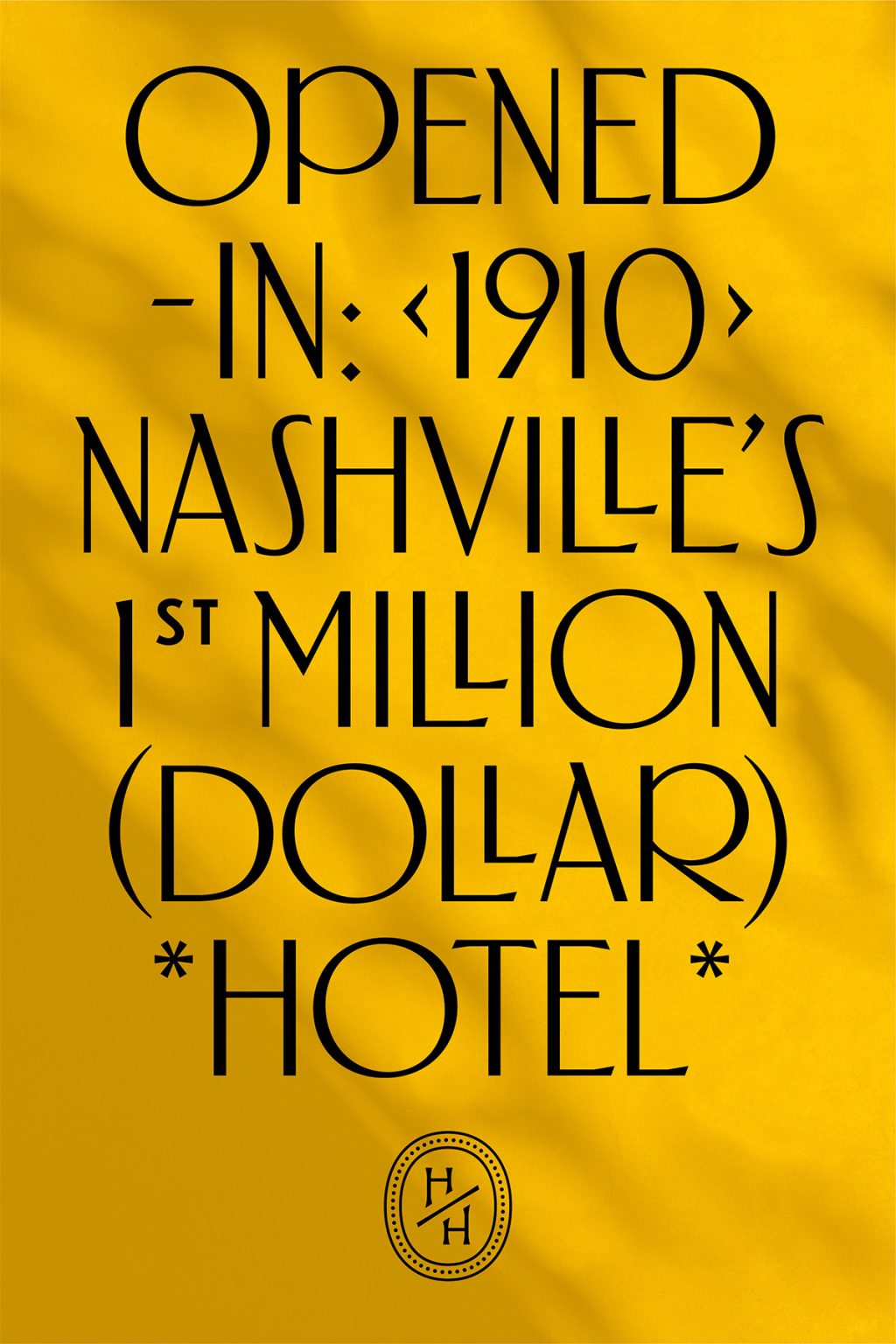 The Hermitage Hotel, designed by Mucca | Identity Designed