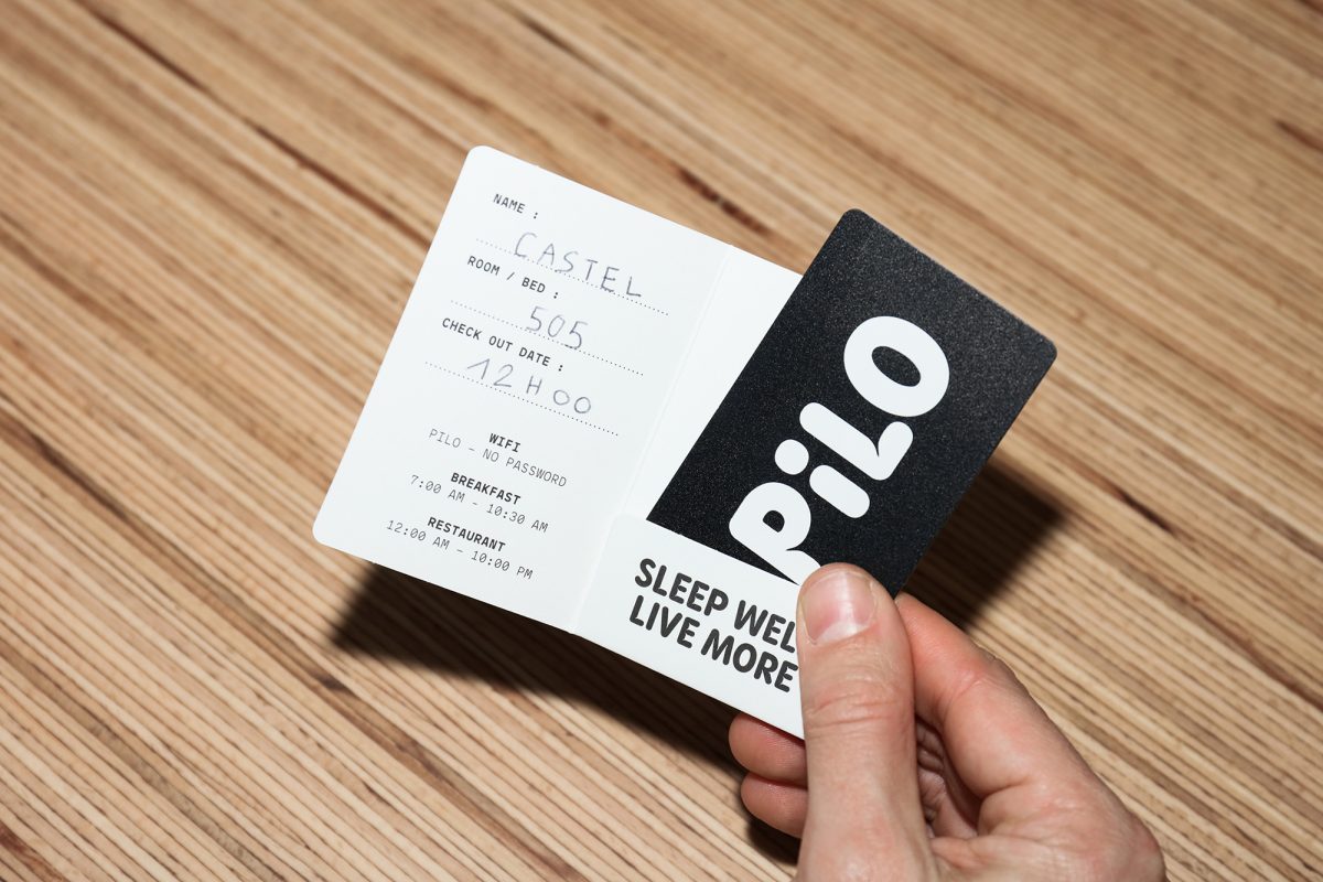 Pilo Hotel logo and identity by 5.5, Paris | Identity Designed