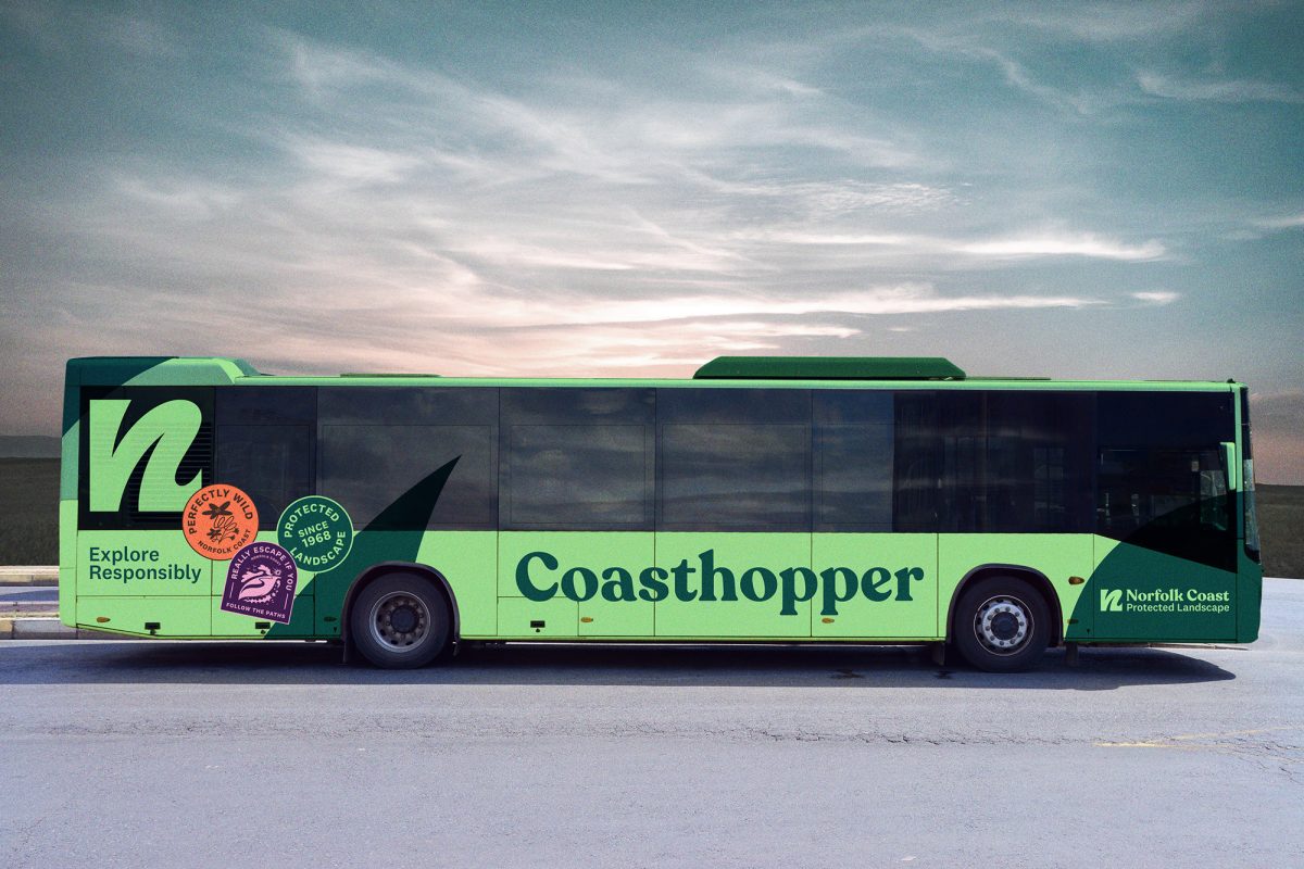 Norfolk Coast logo and identity by Lantern | Identity Designed